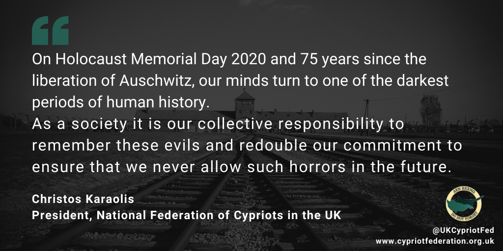Holocaust Memorial Day 2020 - National Federation of Cypriots