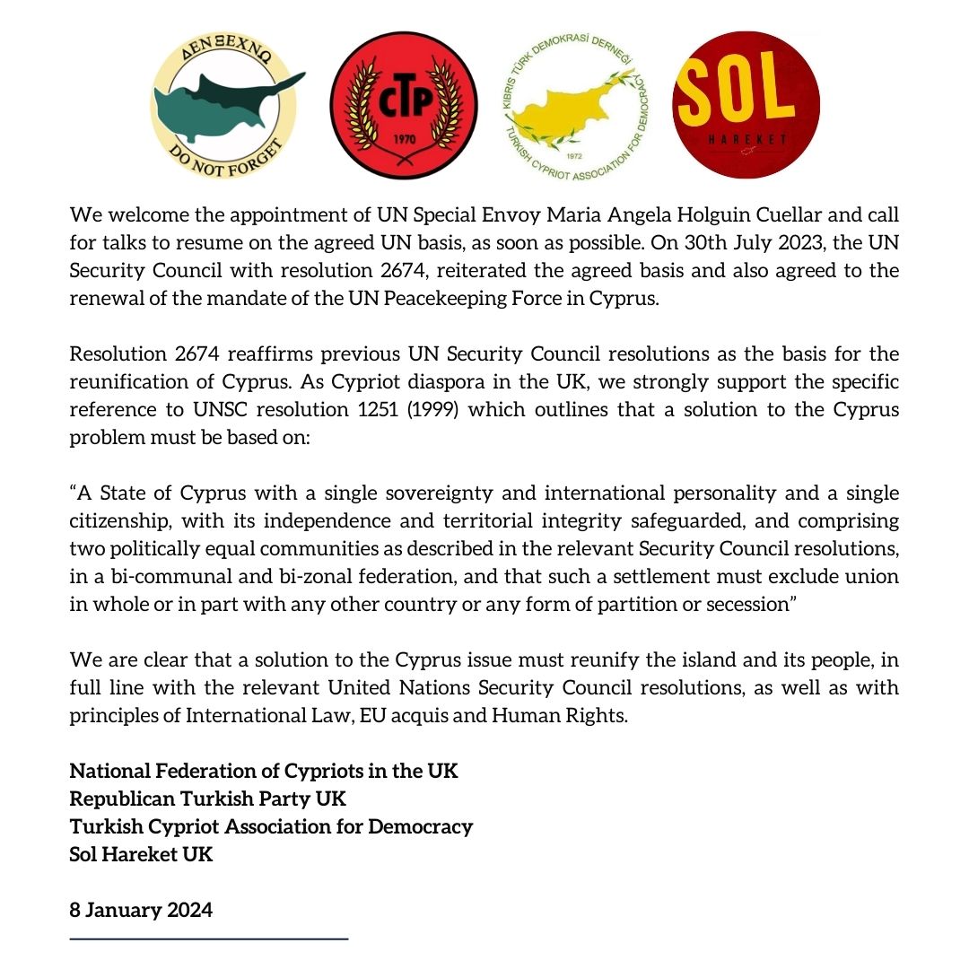 UK Cypriots welcome appointment of UNSG’s Envoy on Cyprus - National ...